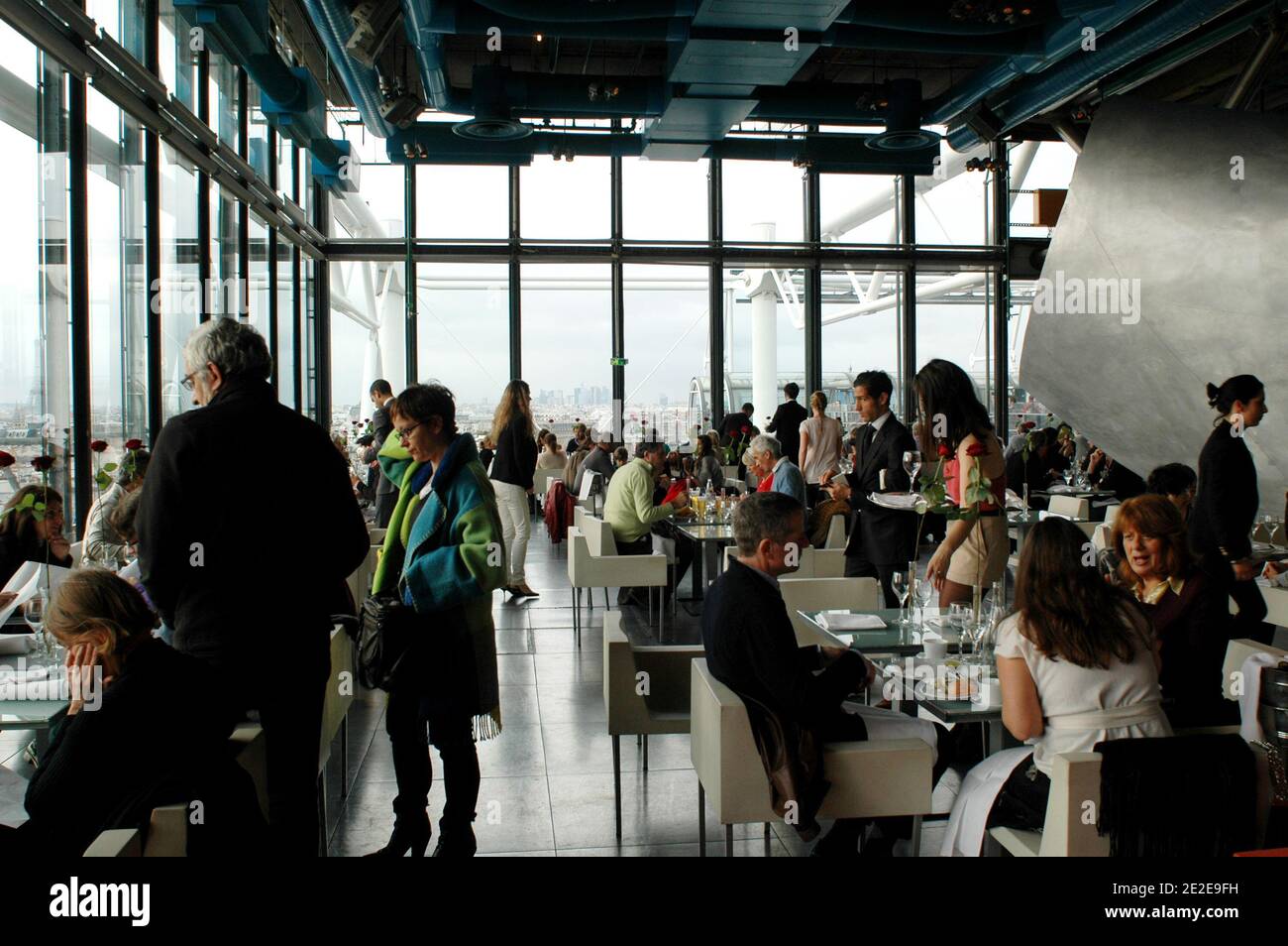 A view of 'Le Georges' restaurant on the 6th floor of the Centre ...