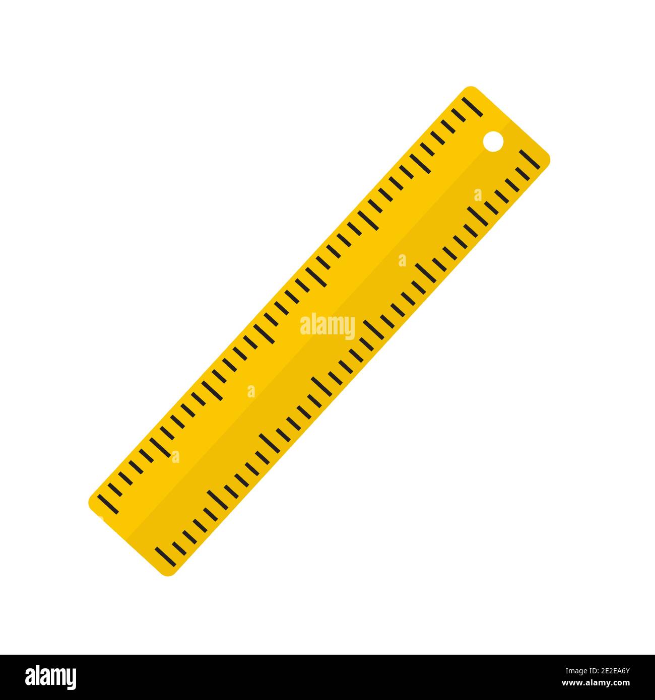 Flat Ruler icon. Isolated rule icon for your web design. Vector ...