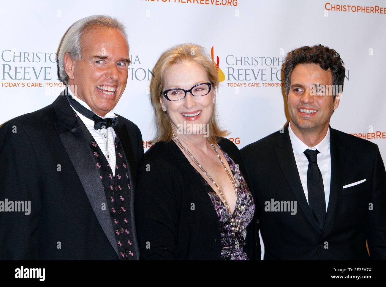 Peter D. Kiernan III, Meryl Streep and Mark Ruffalo attend the Reeve ...