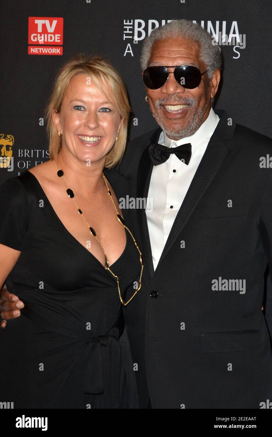 Morgan Freeman arriving for 2011 BAFTA Los Angeles Britannia Awards ...