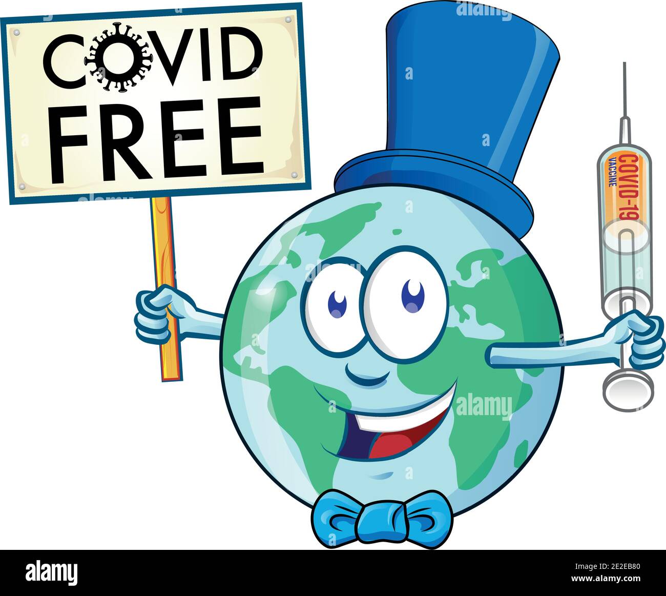 World planet comic character Stock Vector Images - Alamy