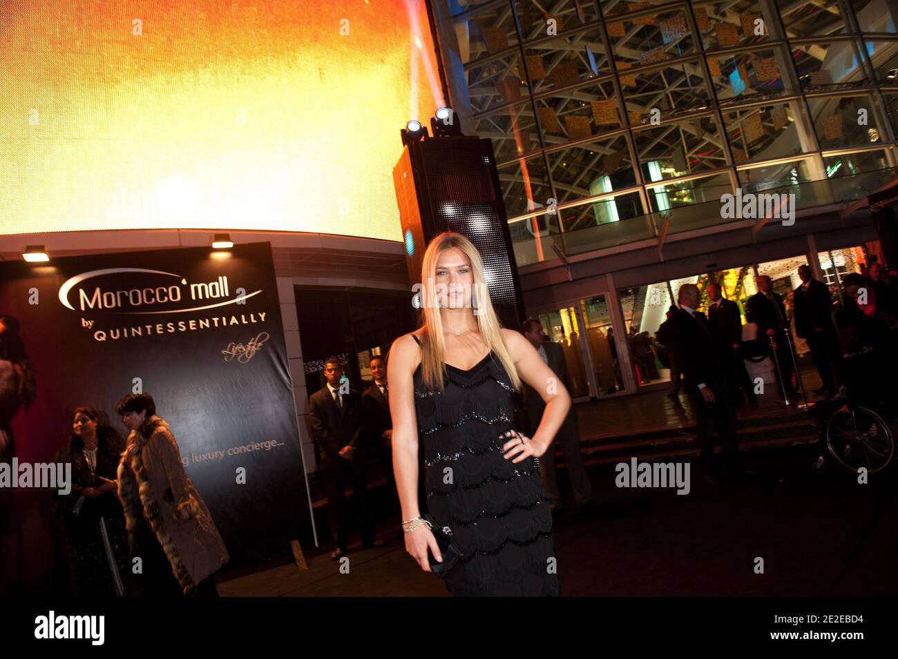 Israeli model Bar Refaeli attends the opening party of Morocco Mall ...