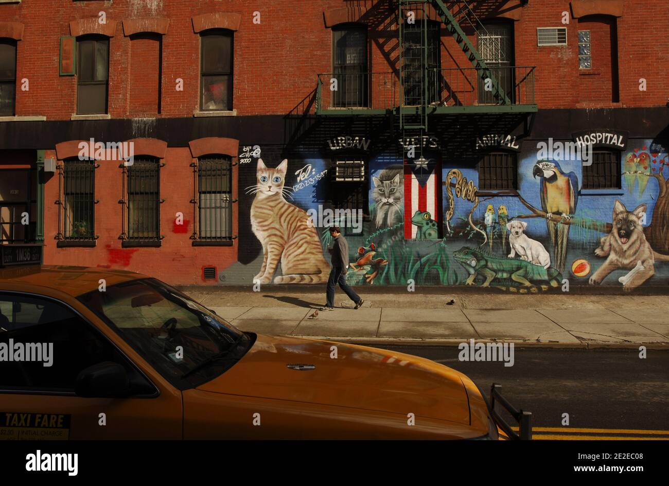 Painted wall, graff, graffiti, tag advertising by Chico, Lower East ...