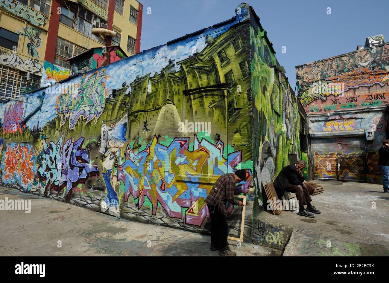 Painted wall, graff, graffiti, tag.The graffiti mecca in Queens called ...