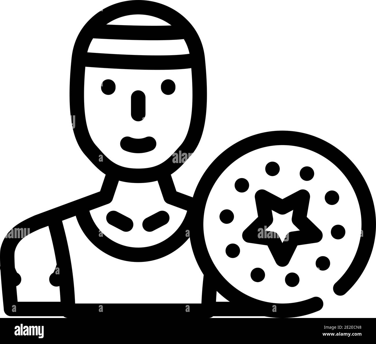 ultimate flying disc beach sport line icon vector illustration Stock ...