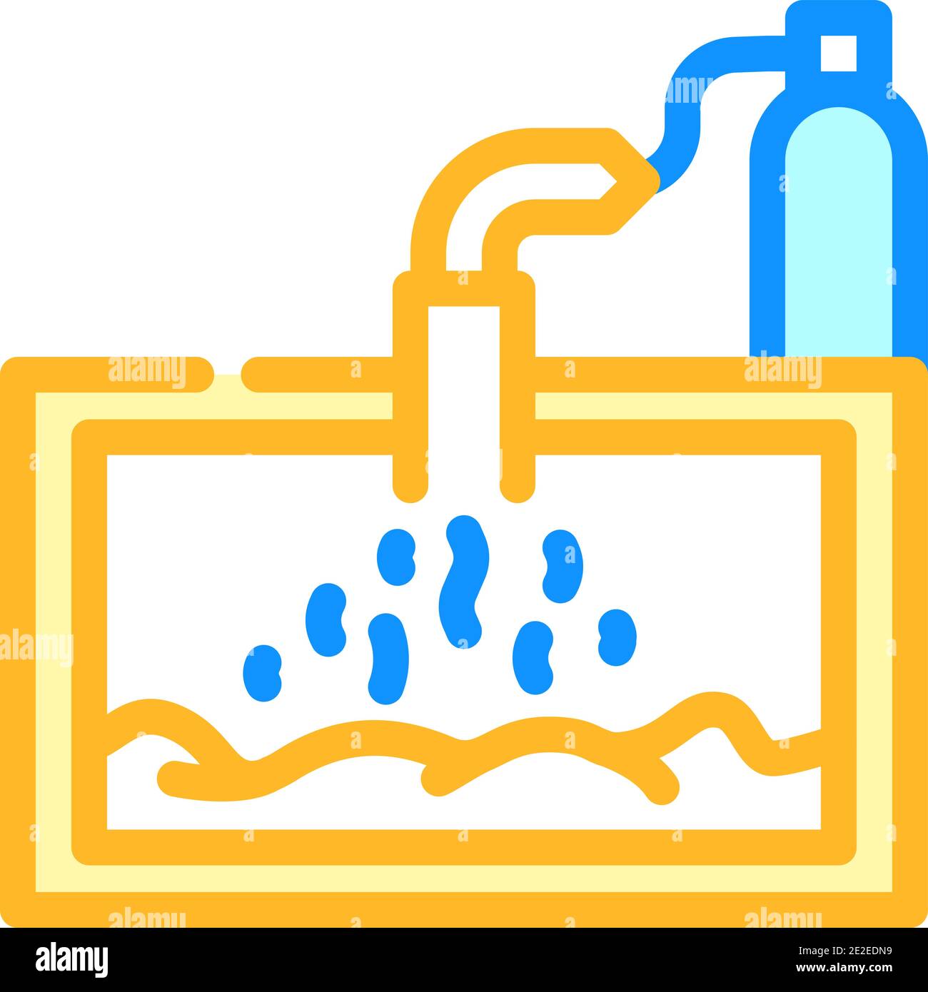 gas production bio product color icon vector illustration Stock Vector ...