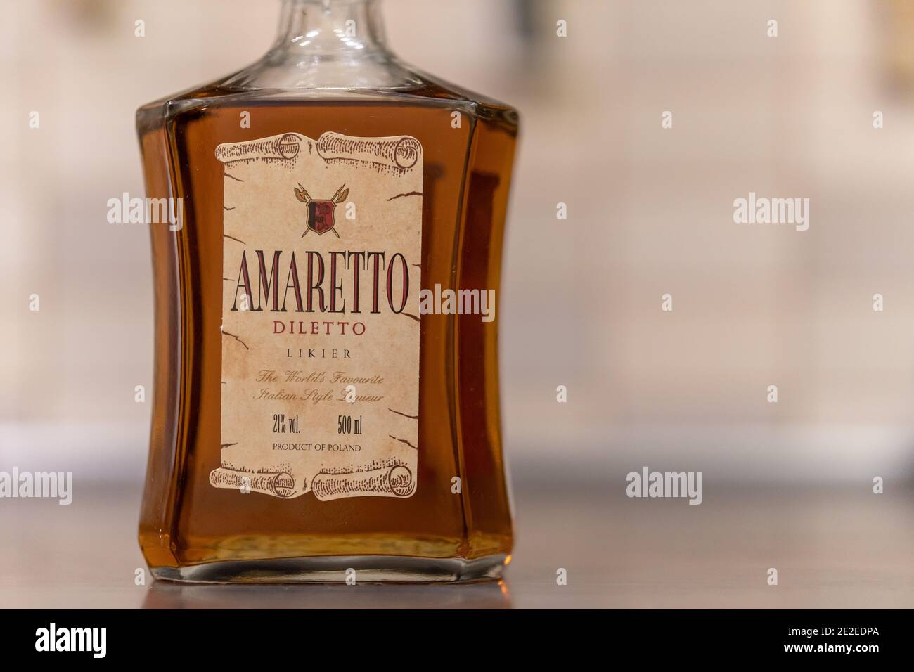 Amaretto glass bottle hi-res stock photography and images - Alamy