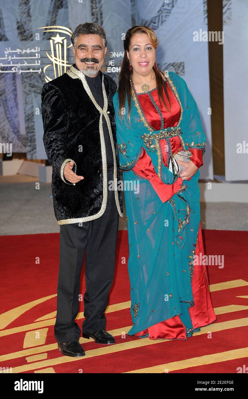 Mohamed Bastaoui and wife arriving for the 11th 'Marrakech Film ...