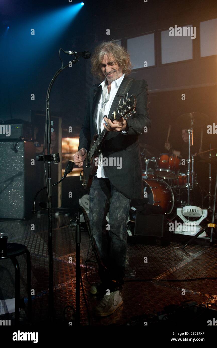 Louis Bertignac performs during his live concert held at the 1515 in ...
