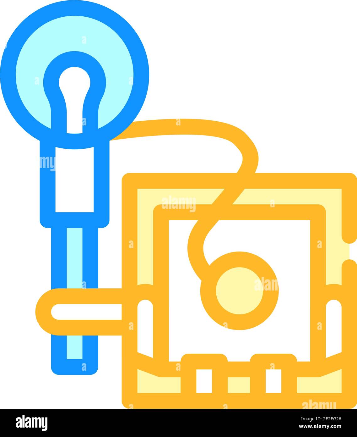 vintage photo camera color icon vector illustration Stock Vector Image ...