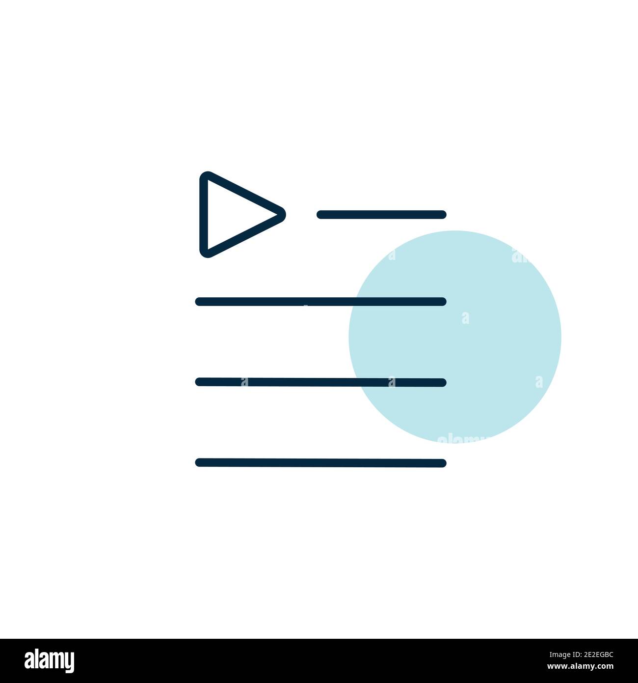 Music playlist vector flat icon. Musical note icon, music icon with ...