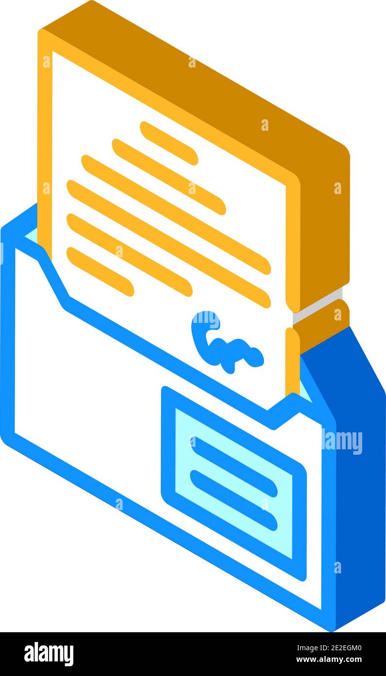 envelope with message isometric icon vector illustration Stock Vector ...