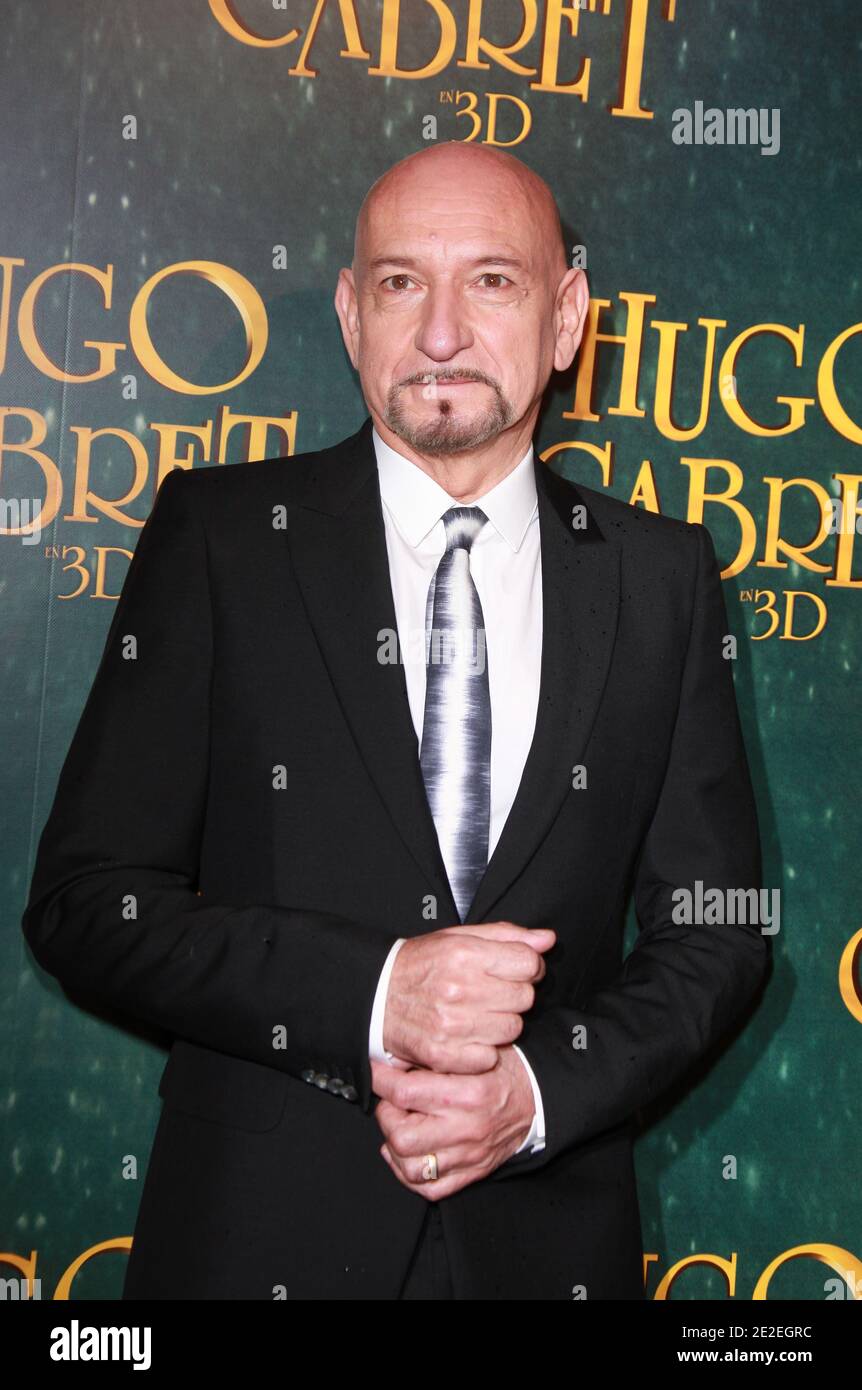 Sir Ben Kingsley attending the French premiere of 'Hugo Cabret' held at ...