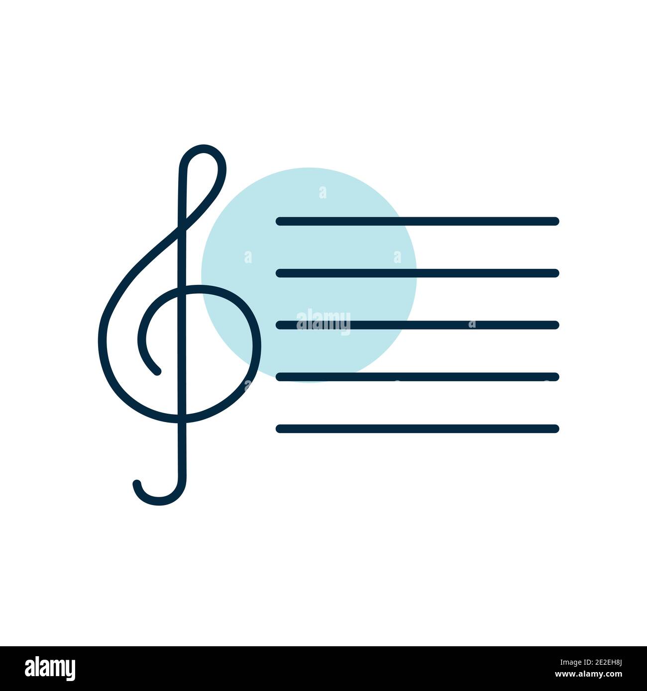 Treble clef vector icon. Music sign. Graph symbol for music and sound ...