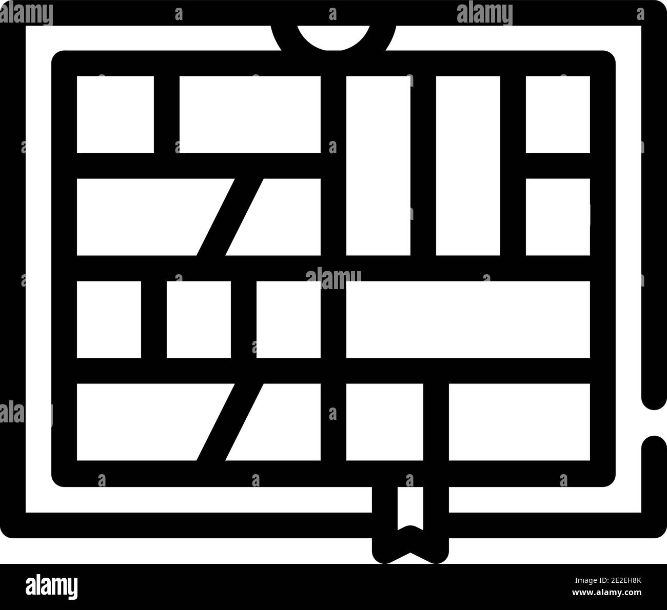 comics book line icon vector illustration black Stock Vector Image ...