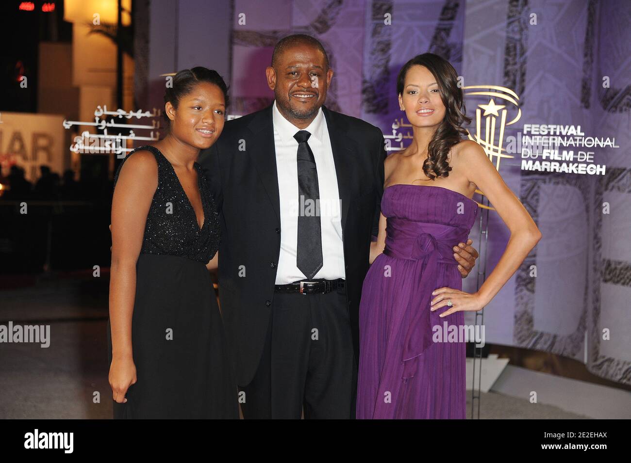 Sonnet Whitaker, Forest Whitaker, Keisha Whitaker arriving for the ...