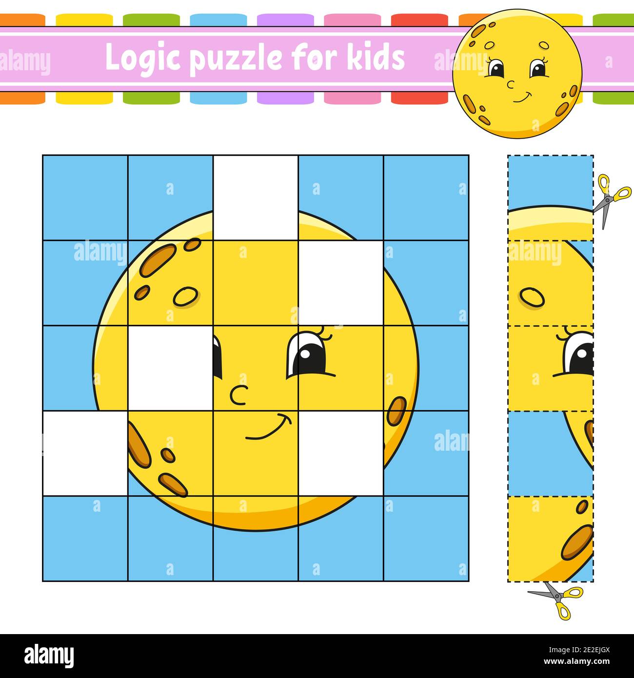 Logic puzzle for kids. Education developing worksheet. Learning game ...