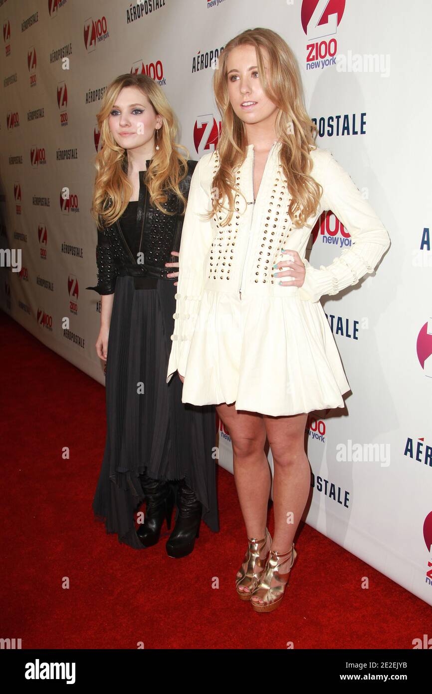 Abigail Breslin and Cassidy Reiff attend Z100's Jingle Ball 2011 ...