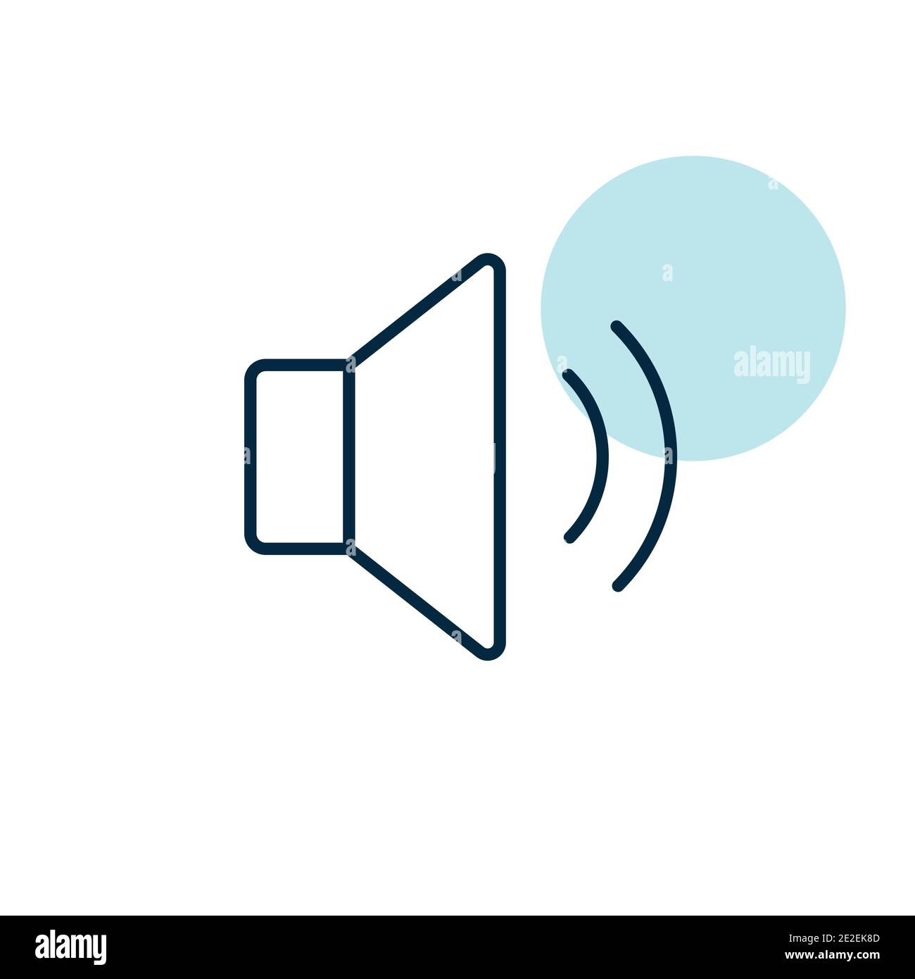 Medium volume sound music vector flat icon. Graph symbol for music and ...
