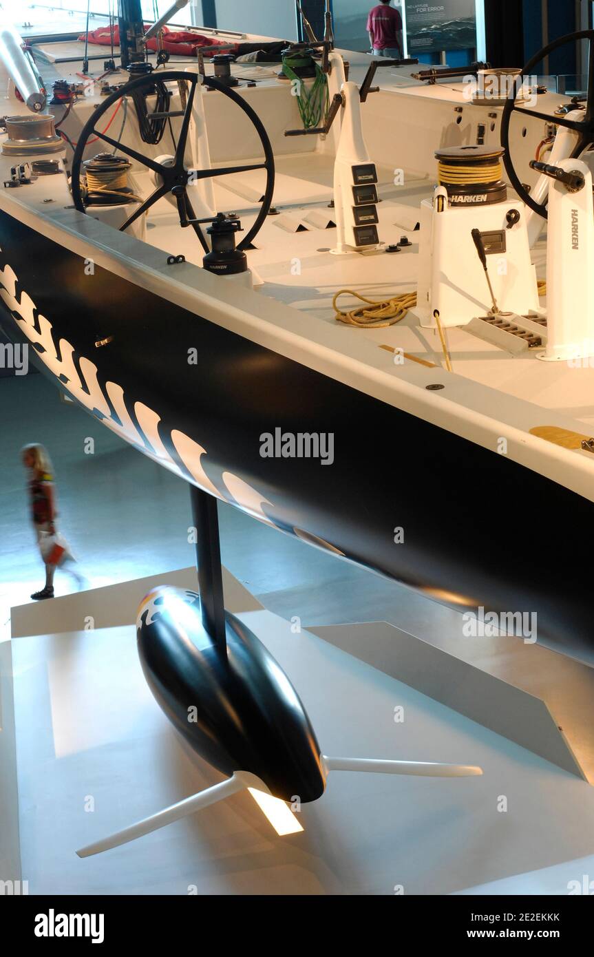 Interior view of the "Voyager New Zealand Maritime Museum" in Auckland ...