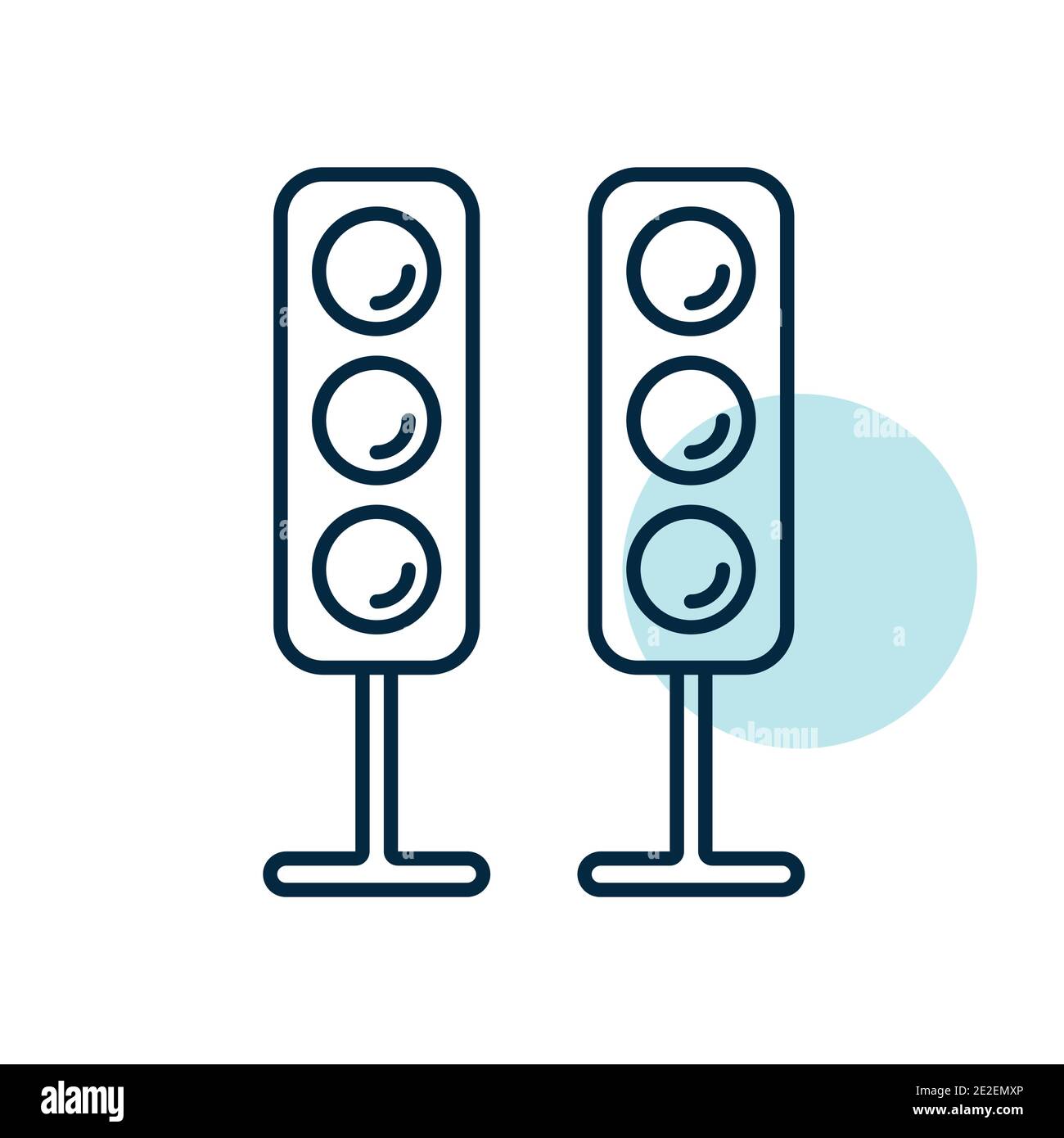 Sound system speakers vector icon. Acoustic speakers with three ...