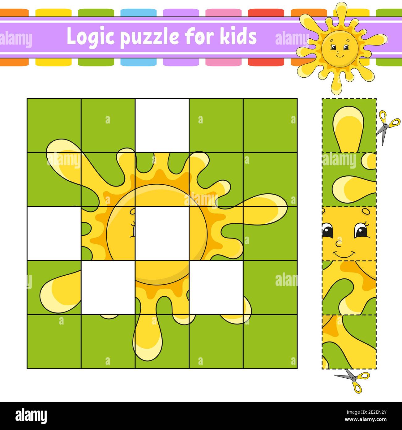 Logic puzzle for kids. Education developing worksheet. Learning game ...