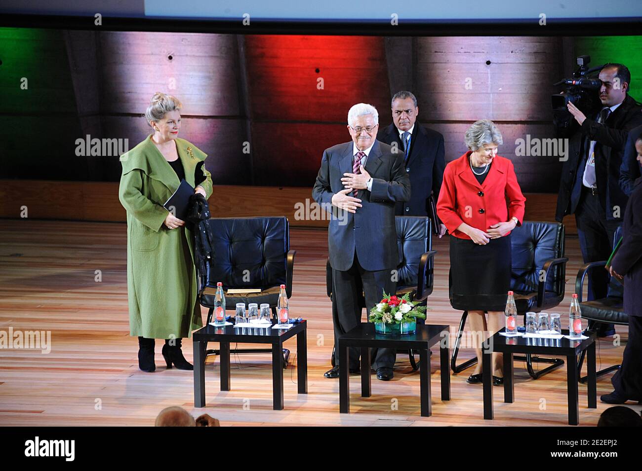 UNESCO President of the General Conference Katalin Bogyay, Palestinian ...