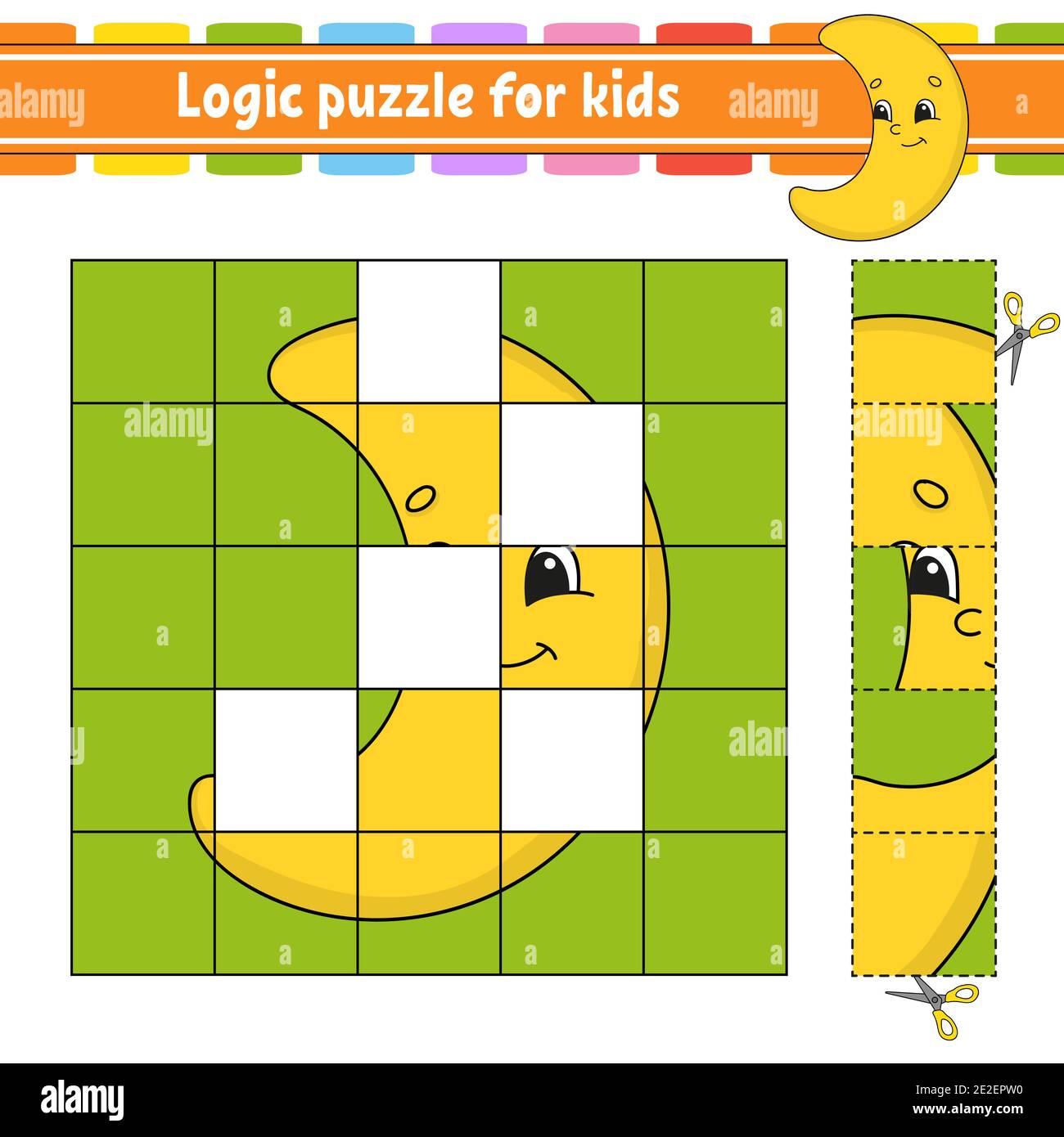Logic puzzle for kids. Education developing worksheet. Learning game ...