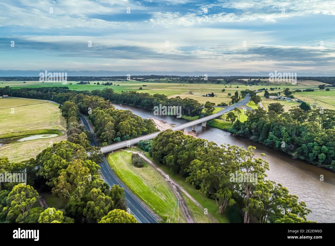 Bridge across Snowy River in Orbost, Victoria, Australia Stock Photo ...