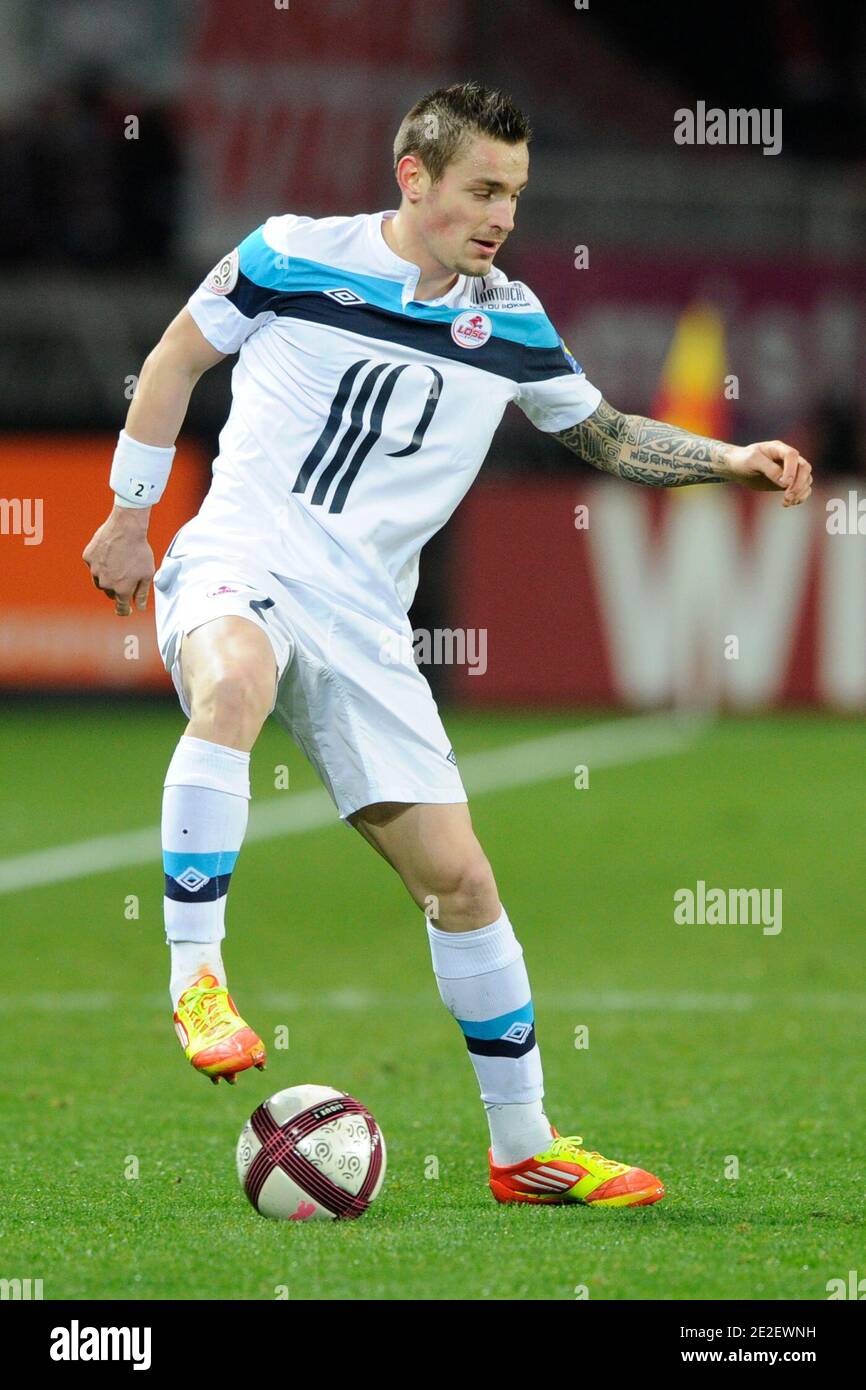 Lille's Mathieu Debuchy during the French First League soccer match ...