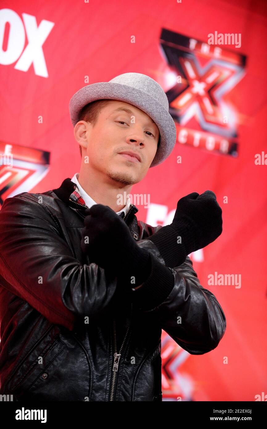 Finalist Chris Rene poses at The X Factor Press Conference at CBS ...