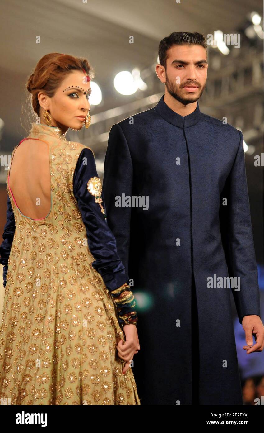 Pakistani models catwalk on ramp during the PFDC Loreal Bridal Week in ...