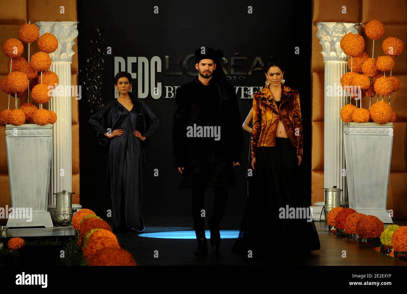 Pakistani models catwalk on ramp during the PFDC Loreal Bridal Week in ...