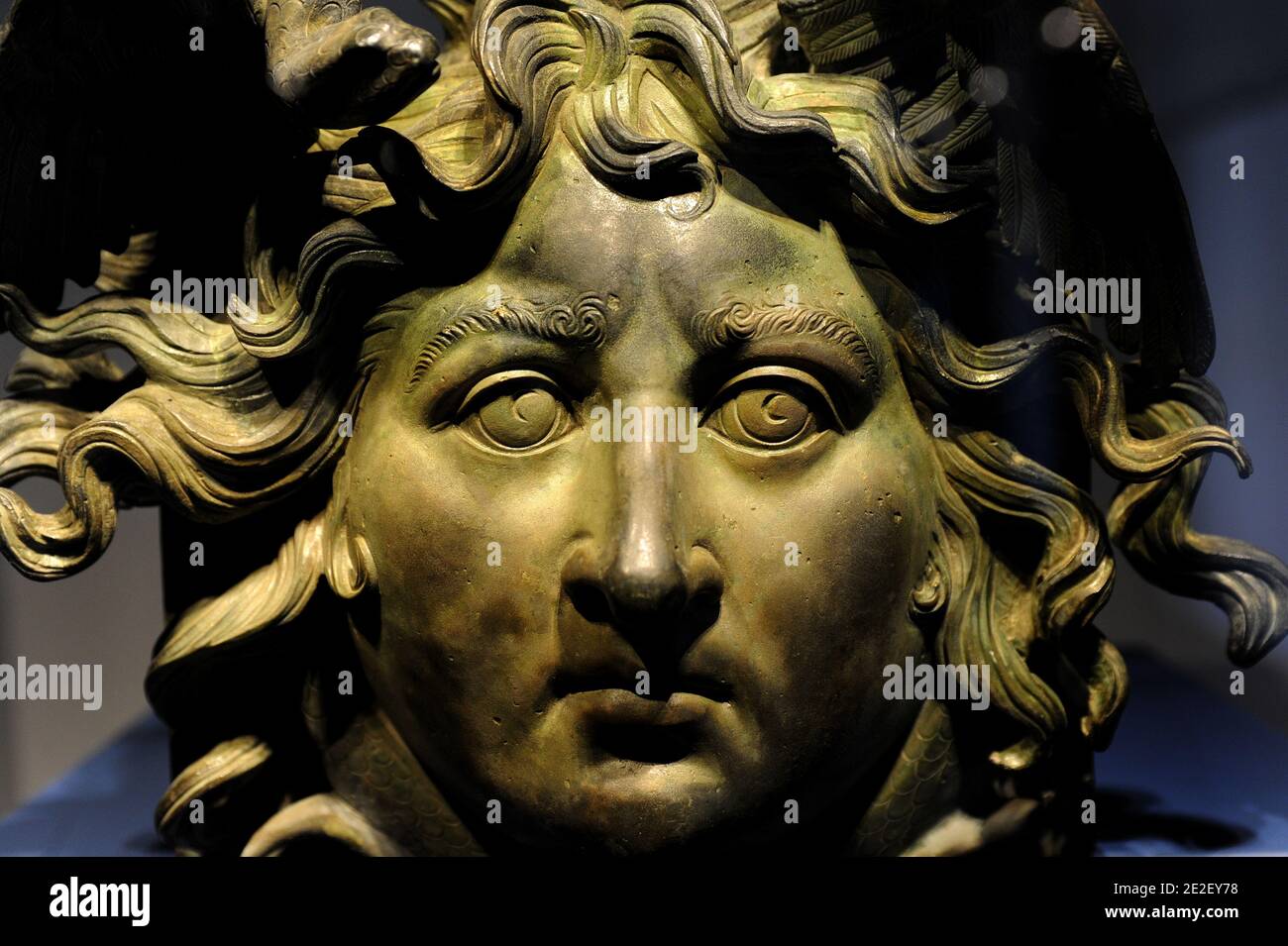 Head of Medusa , decorative apparatus of the Nemi ships at the Massimo ...