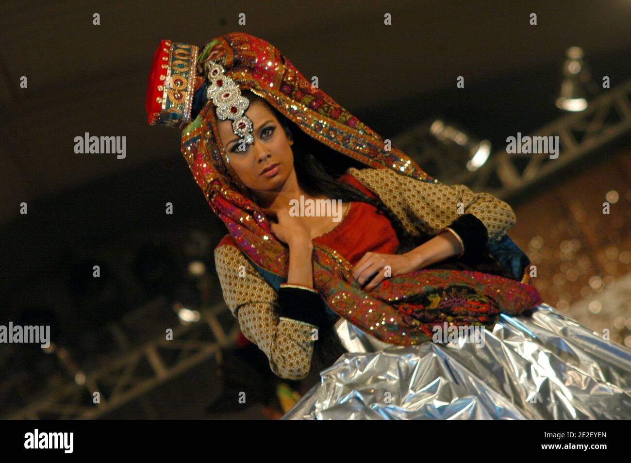 Pakistani models catwalk on ramp during the PFDC Loreal paris Bridal ...