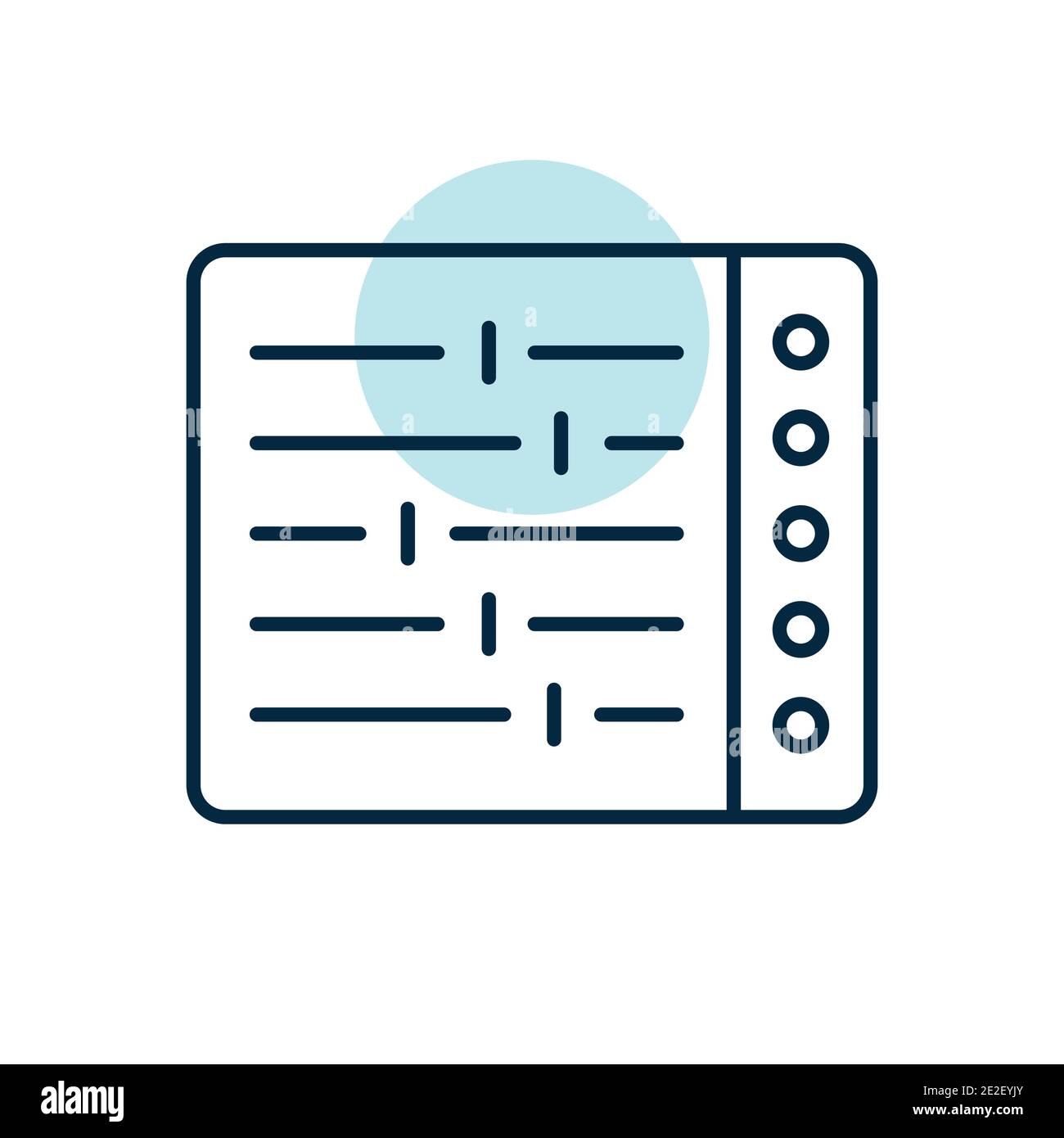 Mixing console vector flat icon. Graph symbol for music and sound web ...
