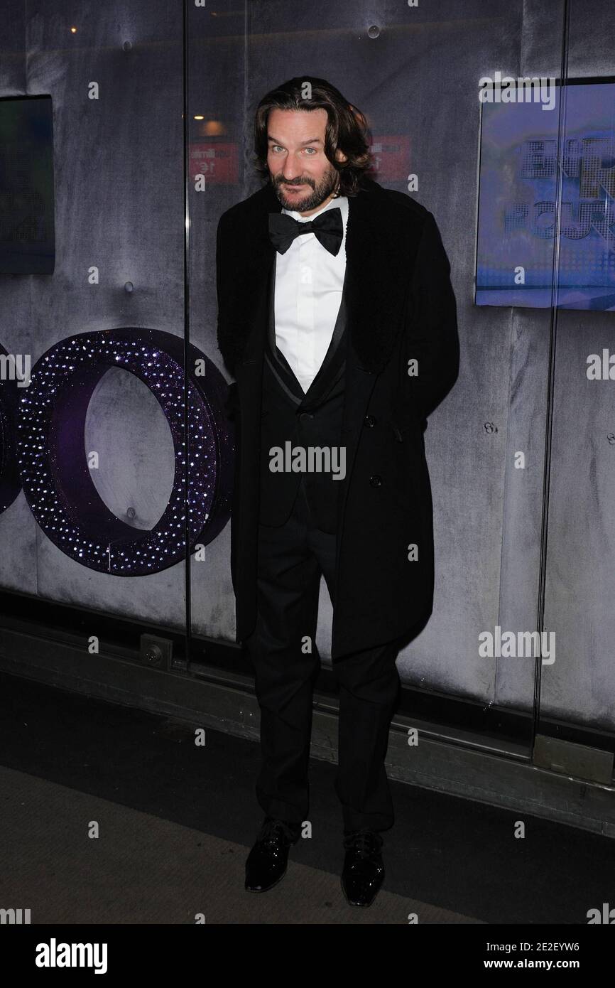 Frederic Beigbeder arriving to the taping of New Year Eve's special ...