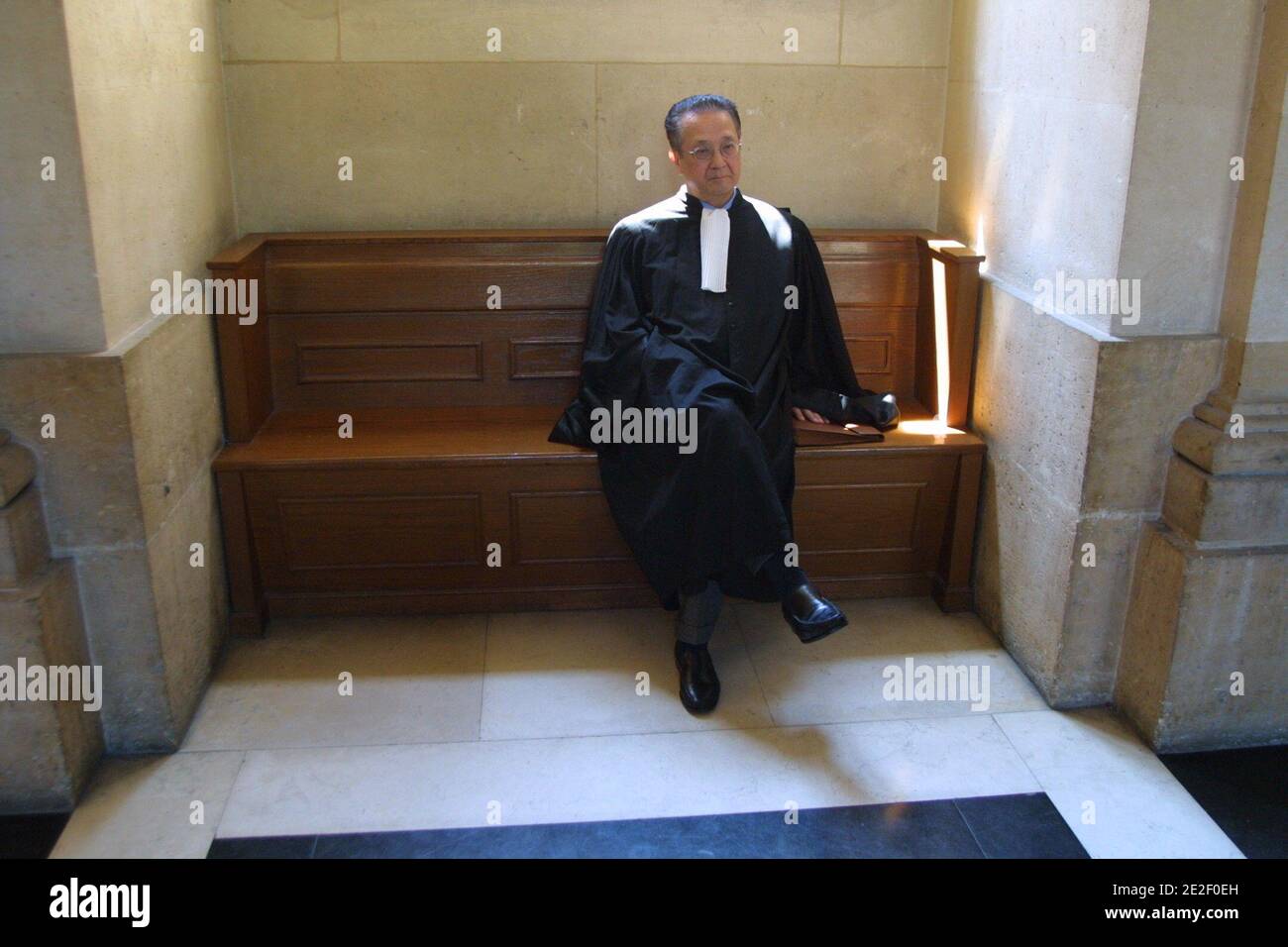 French lawyer Jacques Verges is pictured in the Paris Court, France on ...