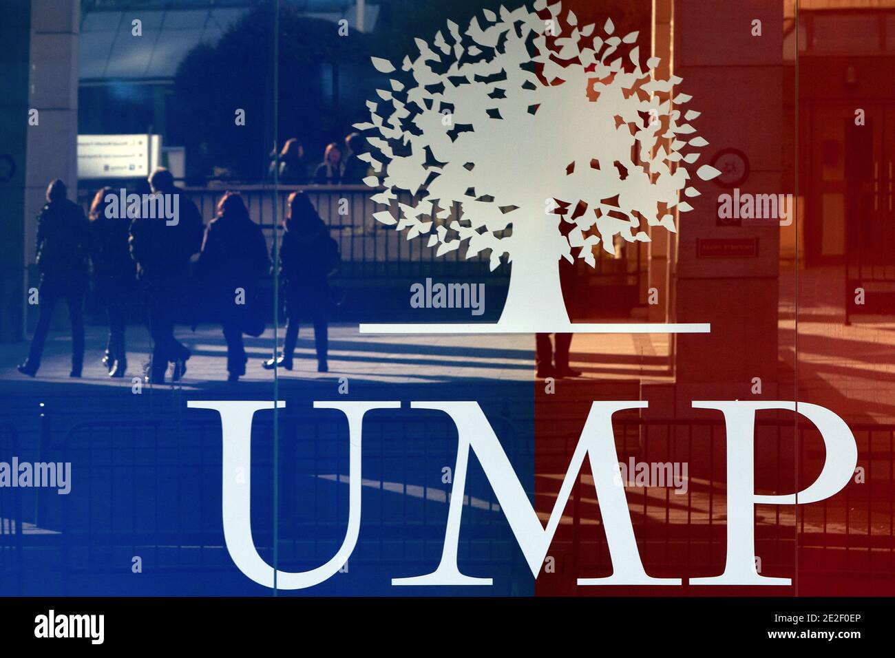 Illustration of the new headquarters of French politic party UMP at 238 ...