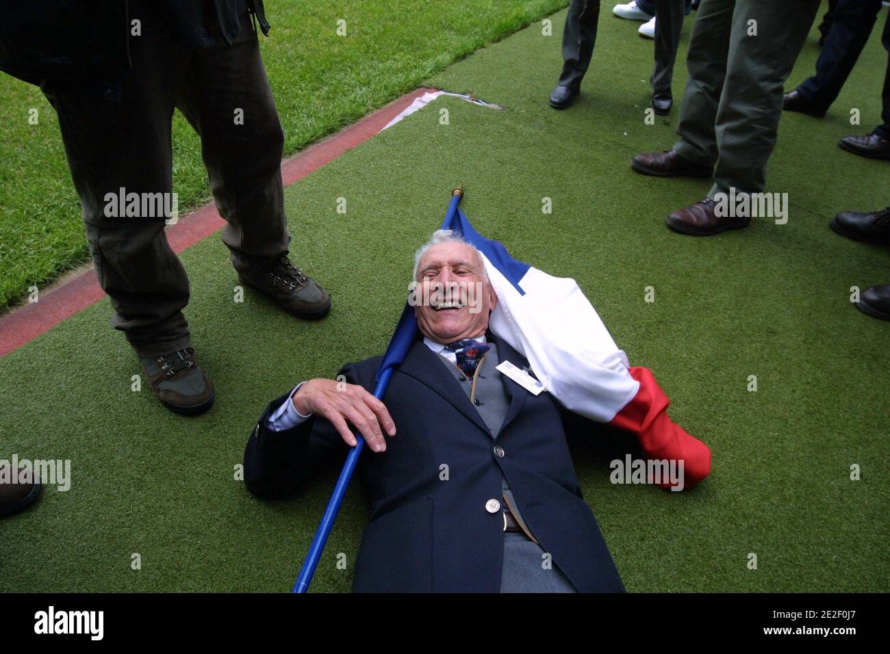 French runner and Olympic marathon champion Alain Mimoun is pictured ...