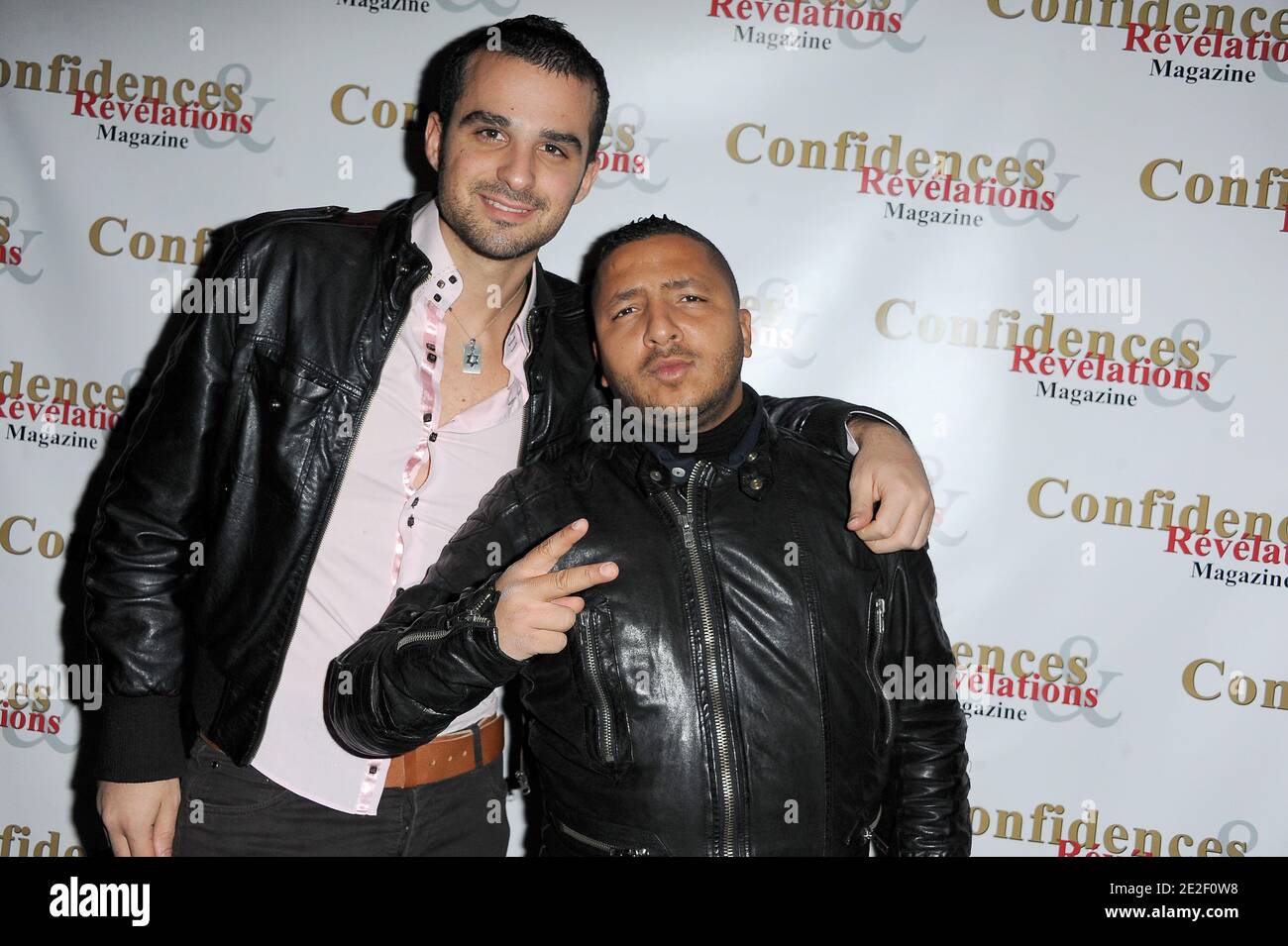 Benjamin Kalifa and Kamel (Les Anges de la Tele Realite 3) during a ...