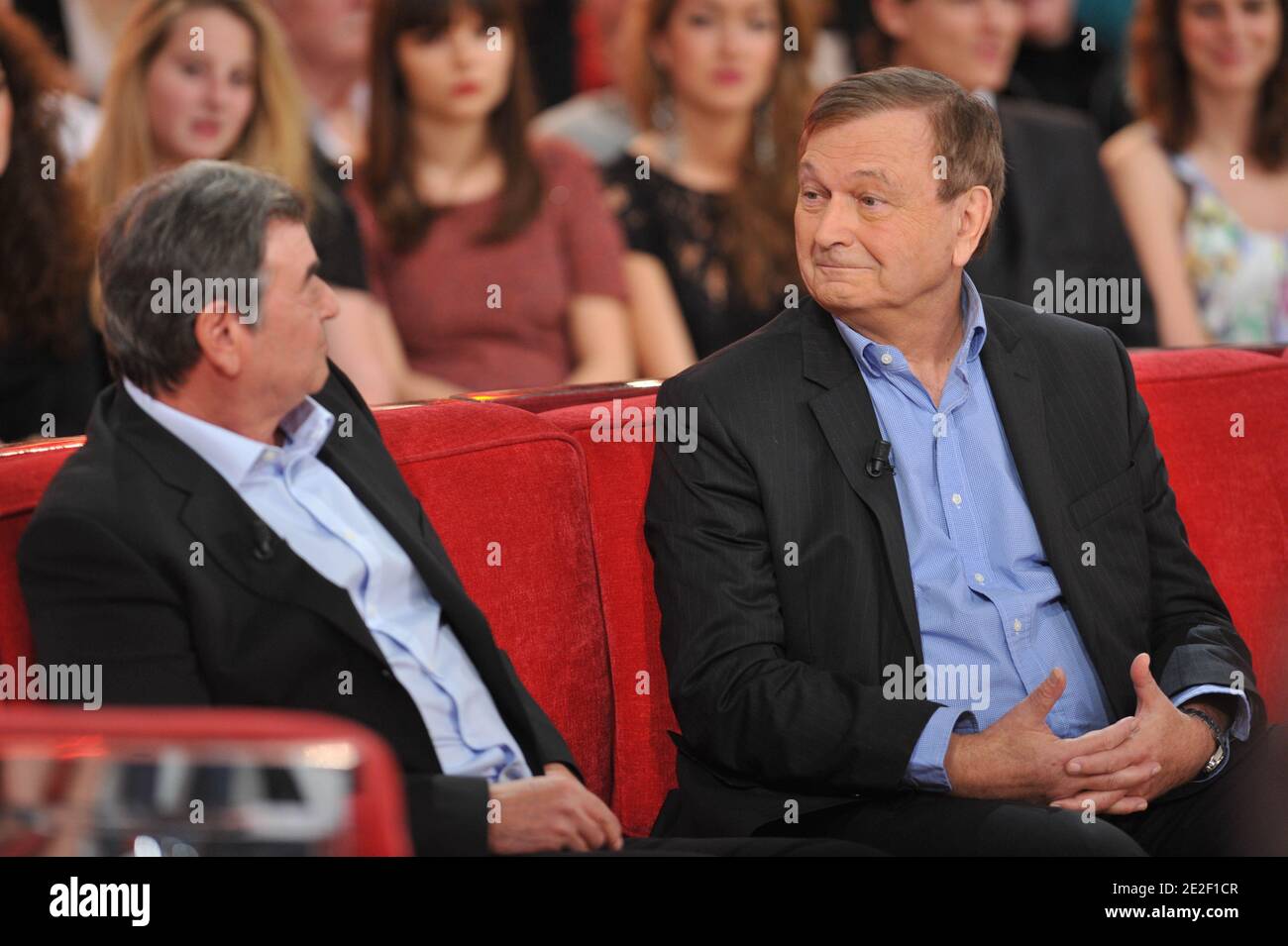 Edmond Denis Vidal and Charles Pellegrini at the taping of Vivement ...