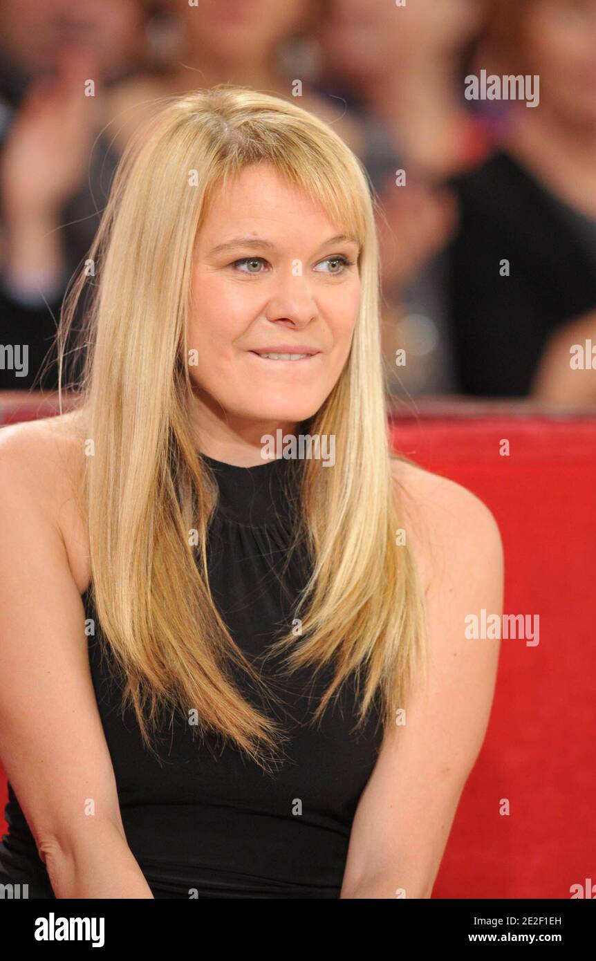 Agnes Bihl at the taping of Vivement Dimanche on November 29, 2011 In ...