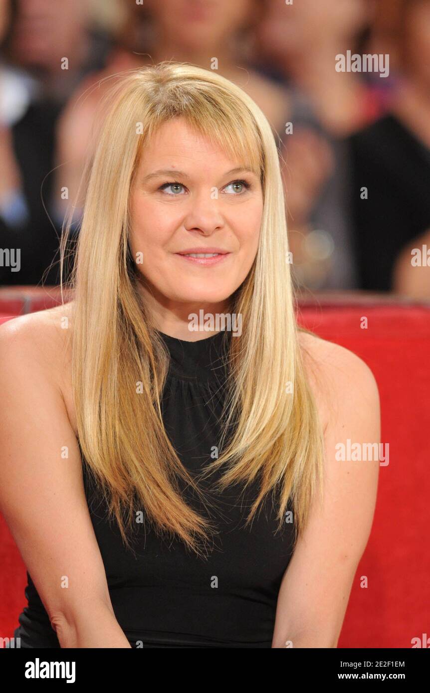 Agnes Bihl at the taping of Vivement Dimanche on November 29, 2011 In ...