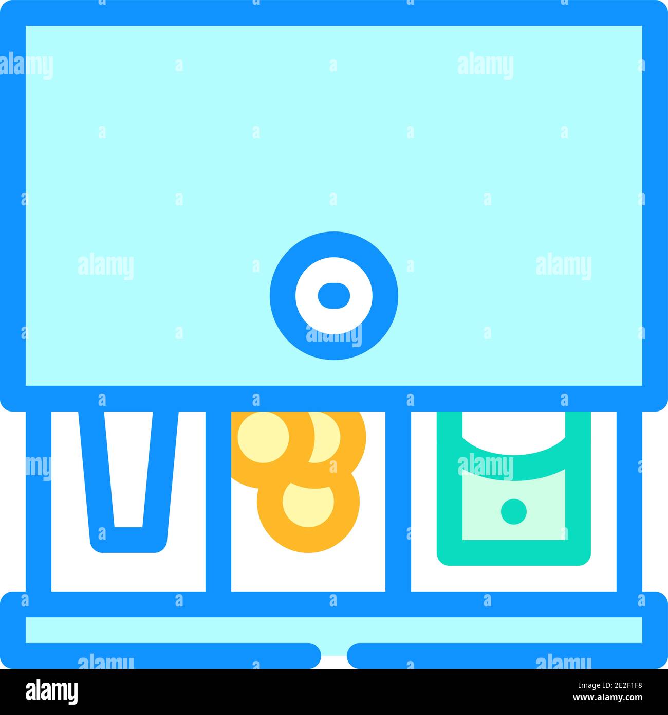 Cash drawer Stock Vector Images - Alamy