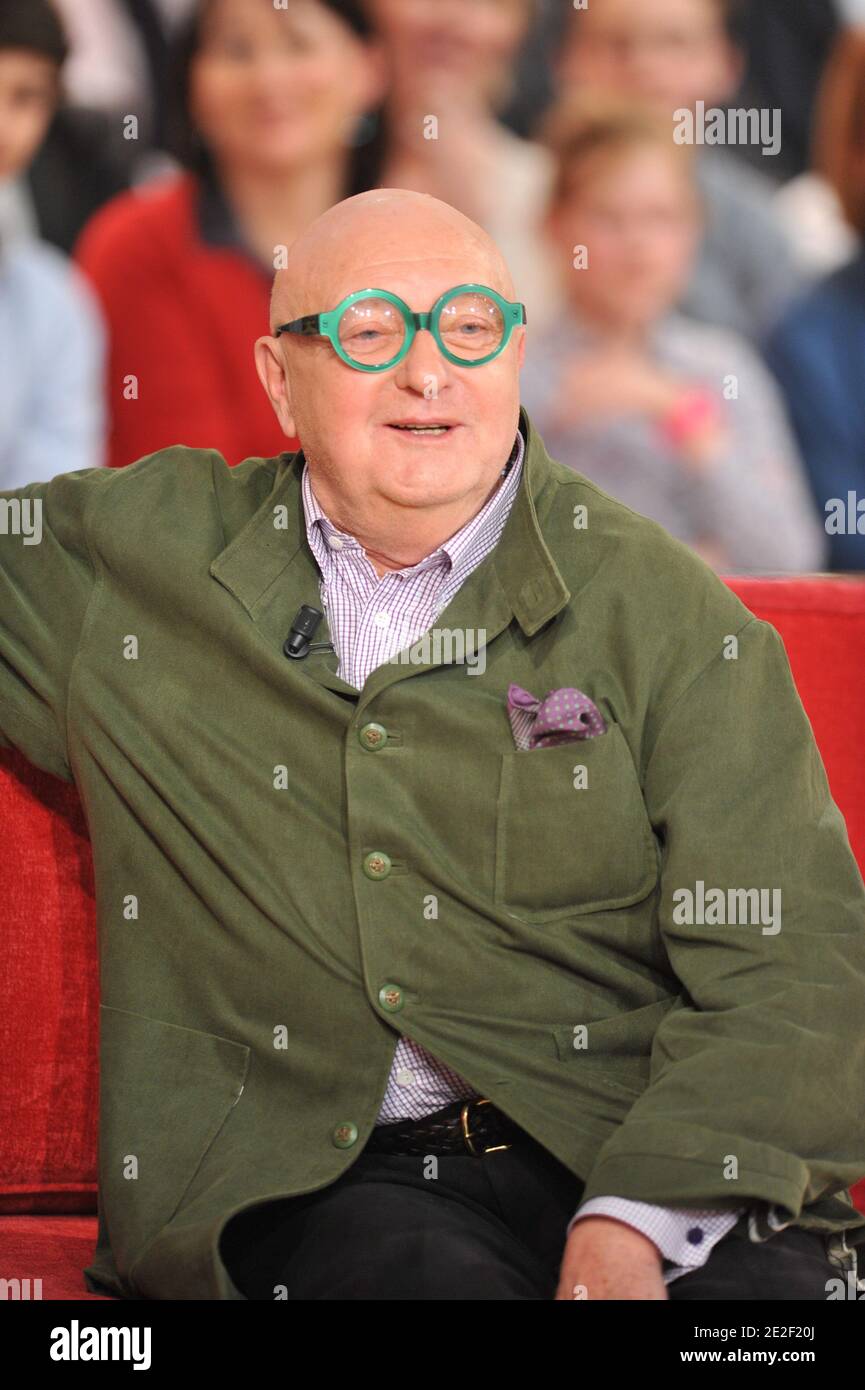 Jean-Pierre Coffe at the taping of Vivement Dimanche on October 26 ...