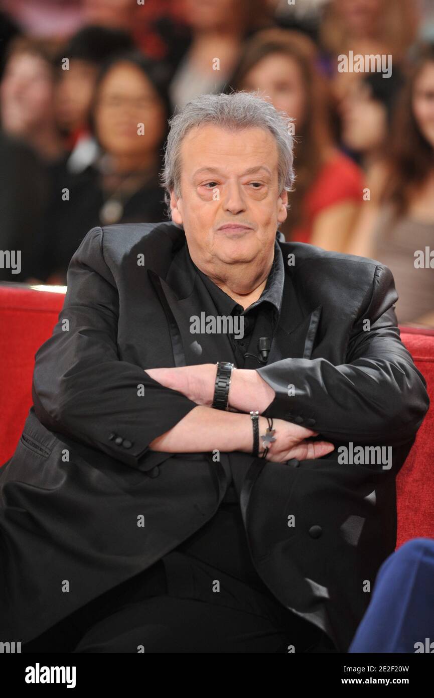 Guy Carlier at the taping of Vivement Dimanche on October 26, 2011 in ...