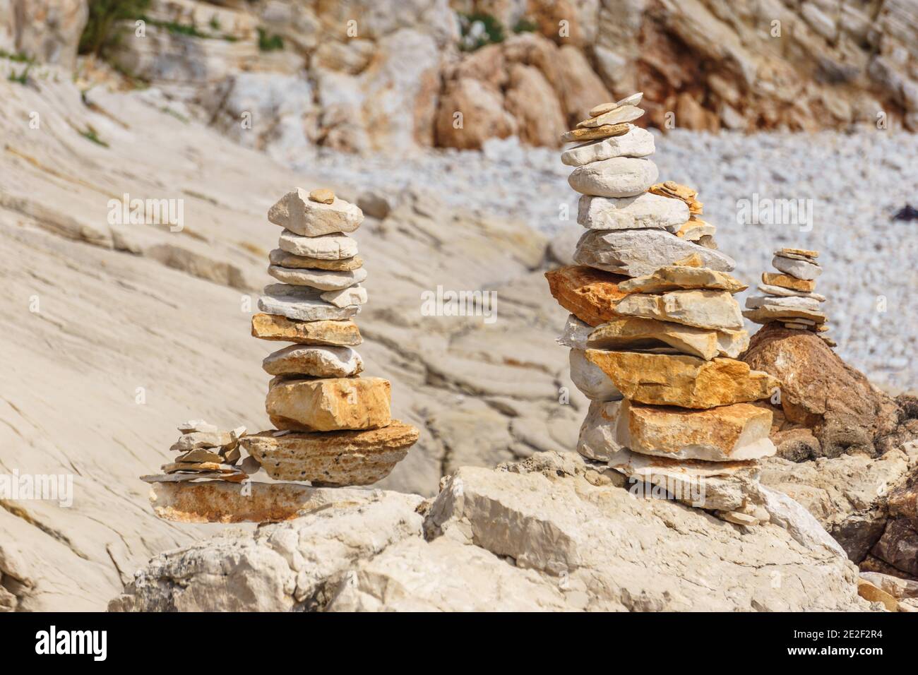 Rock cairn beach hi-res stock photography and images - Alamy