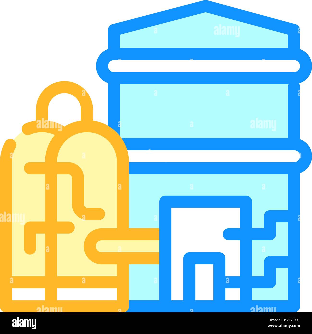 production factory bio fuel color icon vector illustration Stock Vector ...