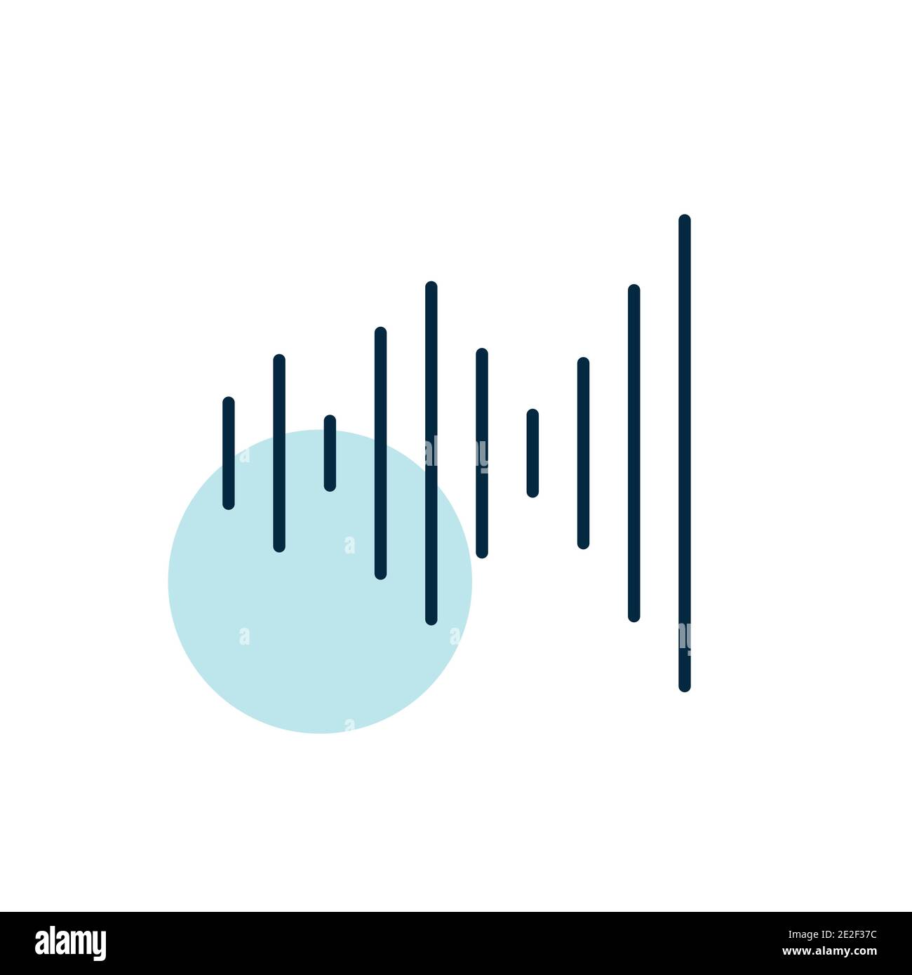 Equalizer, frequency vector icon. Audio signal. Music sign. Graph ...